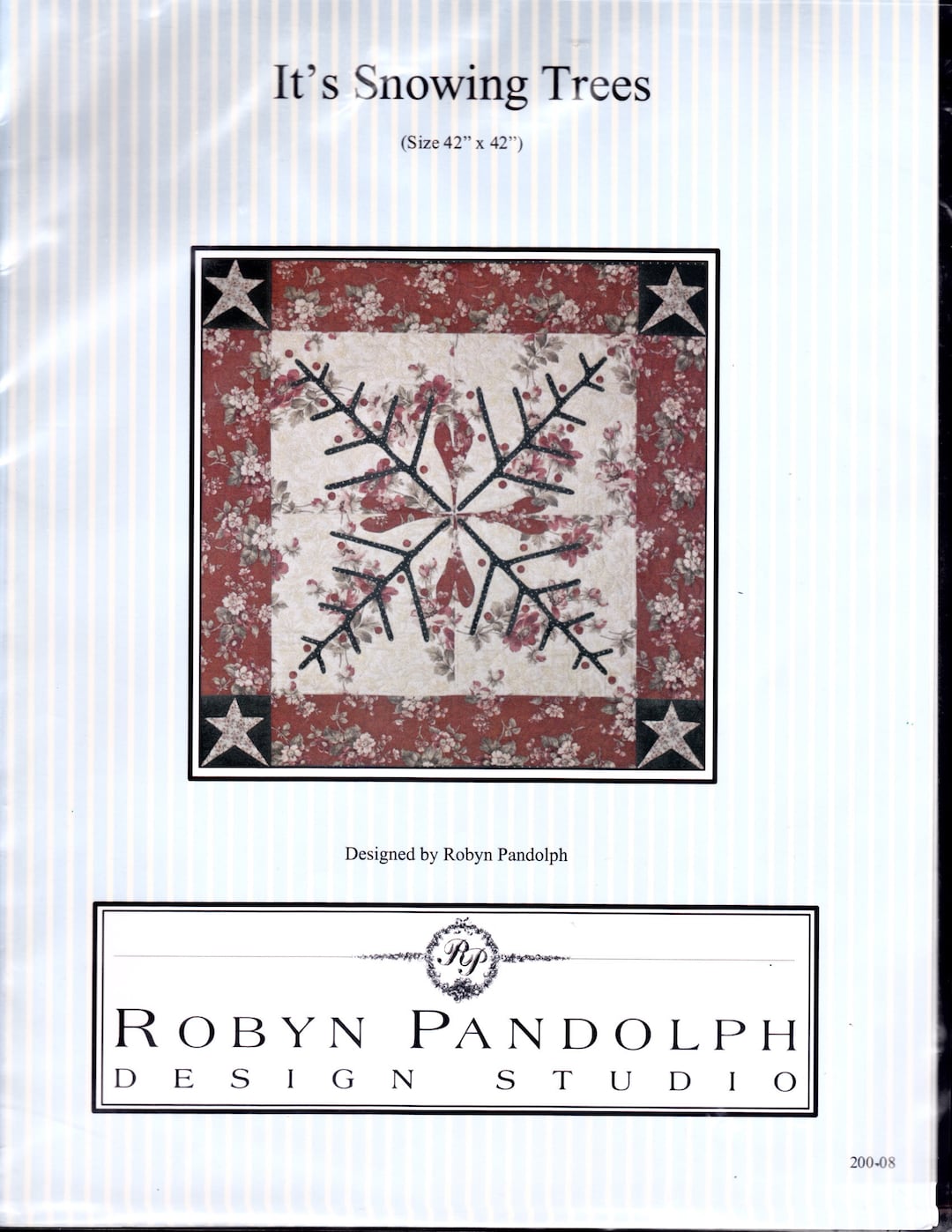 Quilt Pattern It's Snowing Trees Wall Hanging 42 X 42 In. Robyn ...