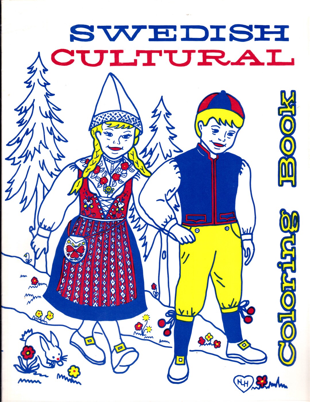 Swedish Cultural Coloring Book, Nancy Hedlund 1976 - Etsy