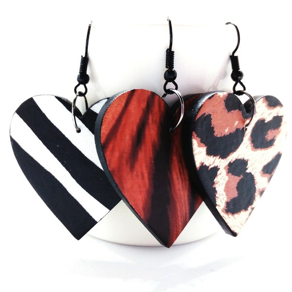 Zebra Earrings - Etsy UK