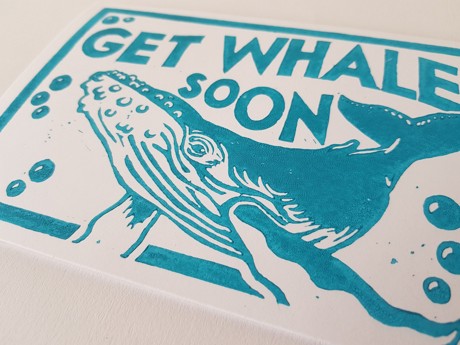Get Whale Soon, Get Well Soon Card Funny, Humpback Whale - Etsy