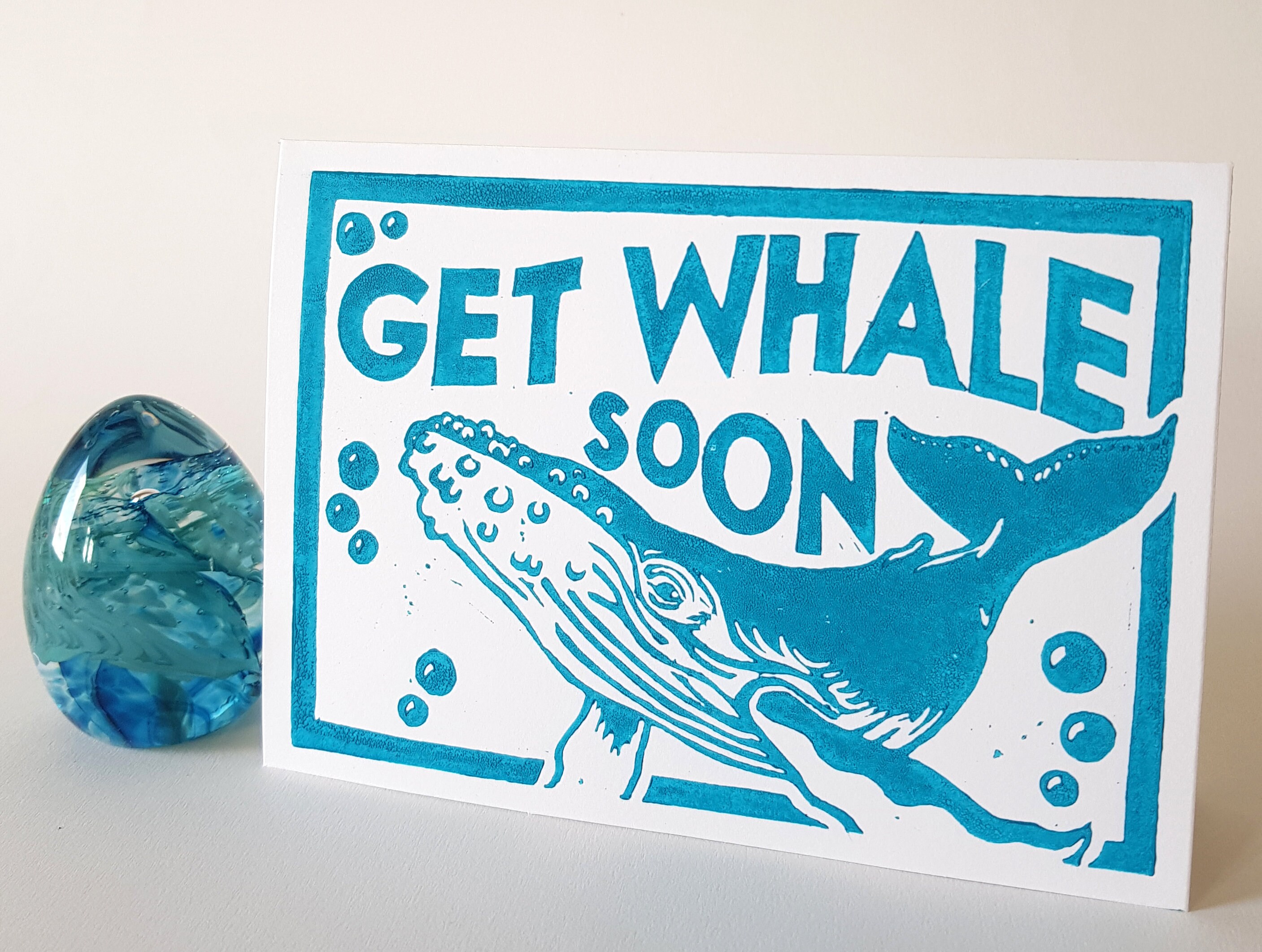 Get Whale Soon, Get Well Soon Card Funny, Humpback Whale - Etsy