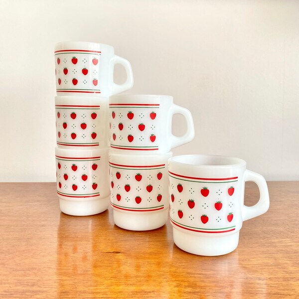 Milk Glass Mugs - Etsy