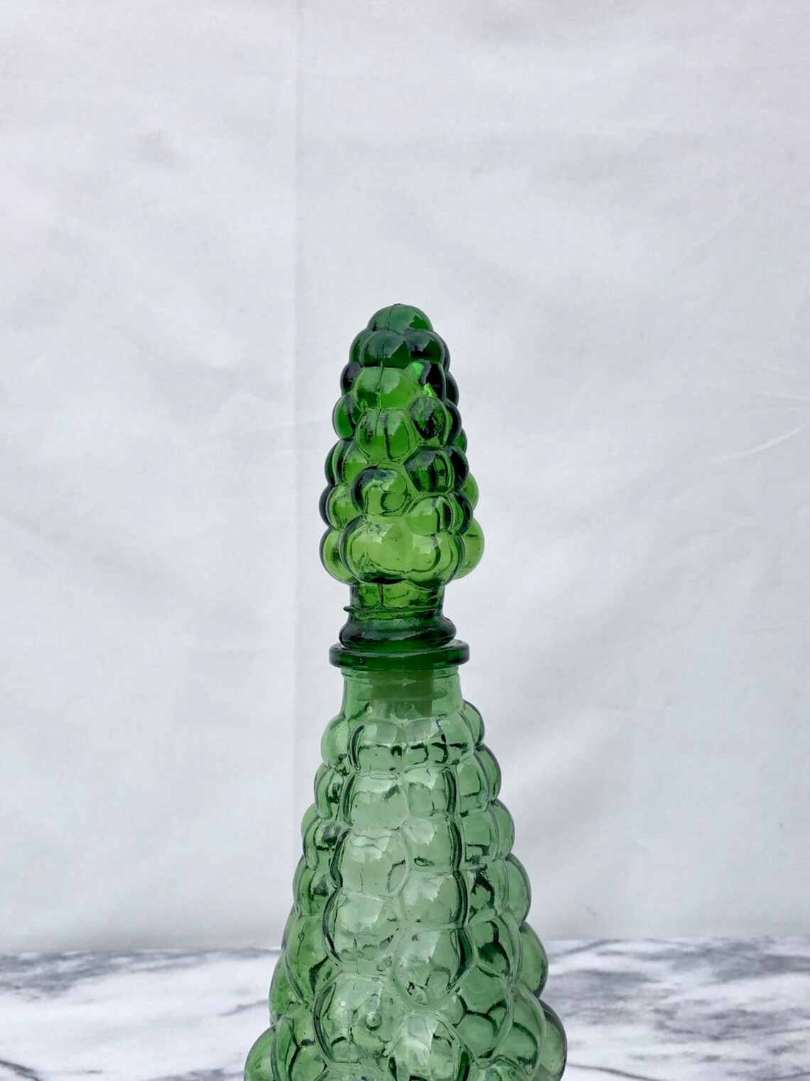 Vintage 1960s/70s Green Genie Bottle / Decorative Bottle | Etsy