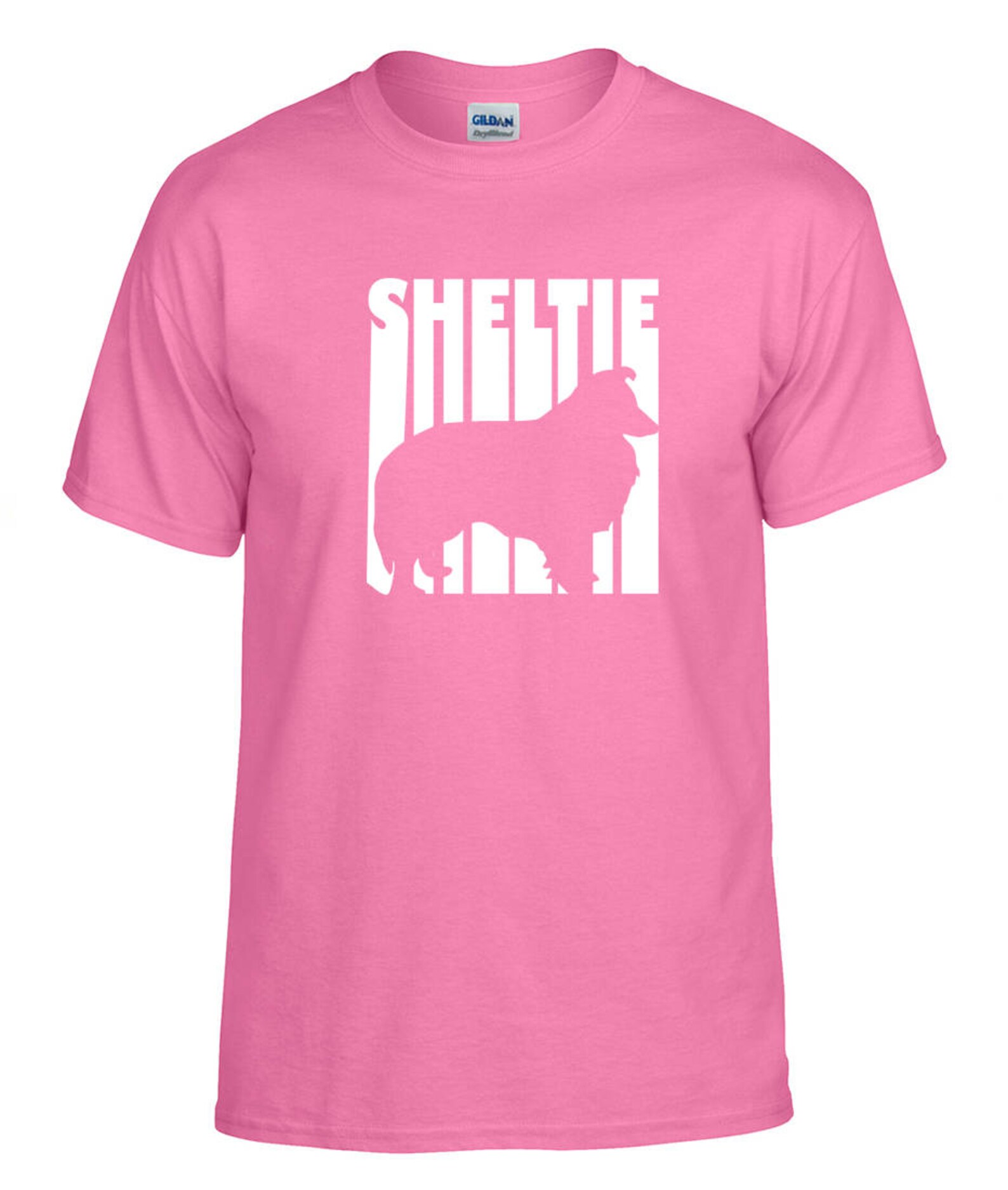 Shetland Sheepdog Sheltie 70s Silhouette Dog Logo Graphic | Etsy