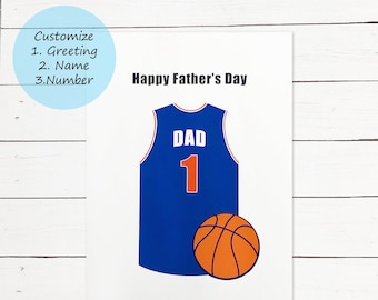 Basketball | Greeting Card | Birthday | Father's Day | Dad - Etsy
