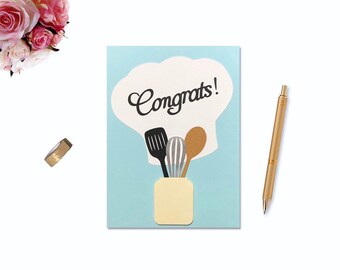 Chef Graduation Card - Etsy