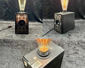 Early 1940s Vintage Box Camera With Edison Bulb - Etsy