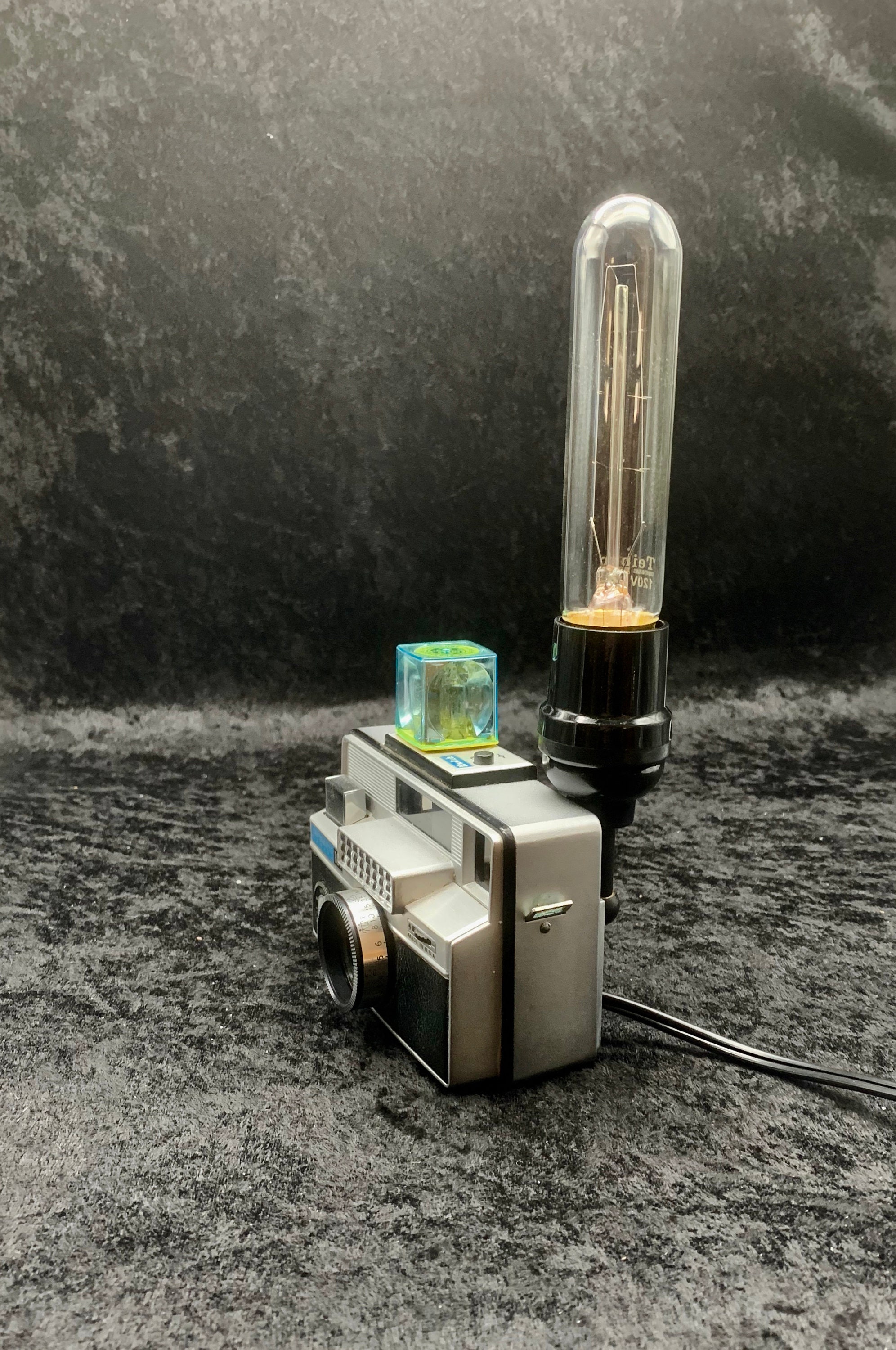 Vintage 1969 Kodak Instamatic Camera Lamp With Rod Edison Bulb | Etsy