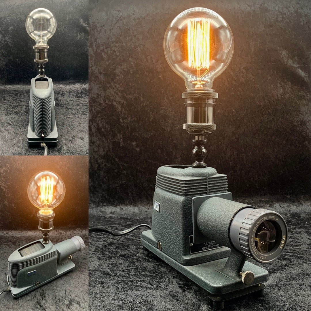 Vintage Argus Projector Camera Lamp With Large Edison Bulb - Etsy