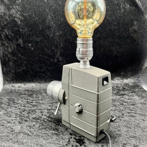 Vintage 1950s Bell & Howell 8mm Camera Lamp With Round Edison Bulb - Etsy