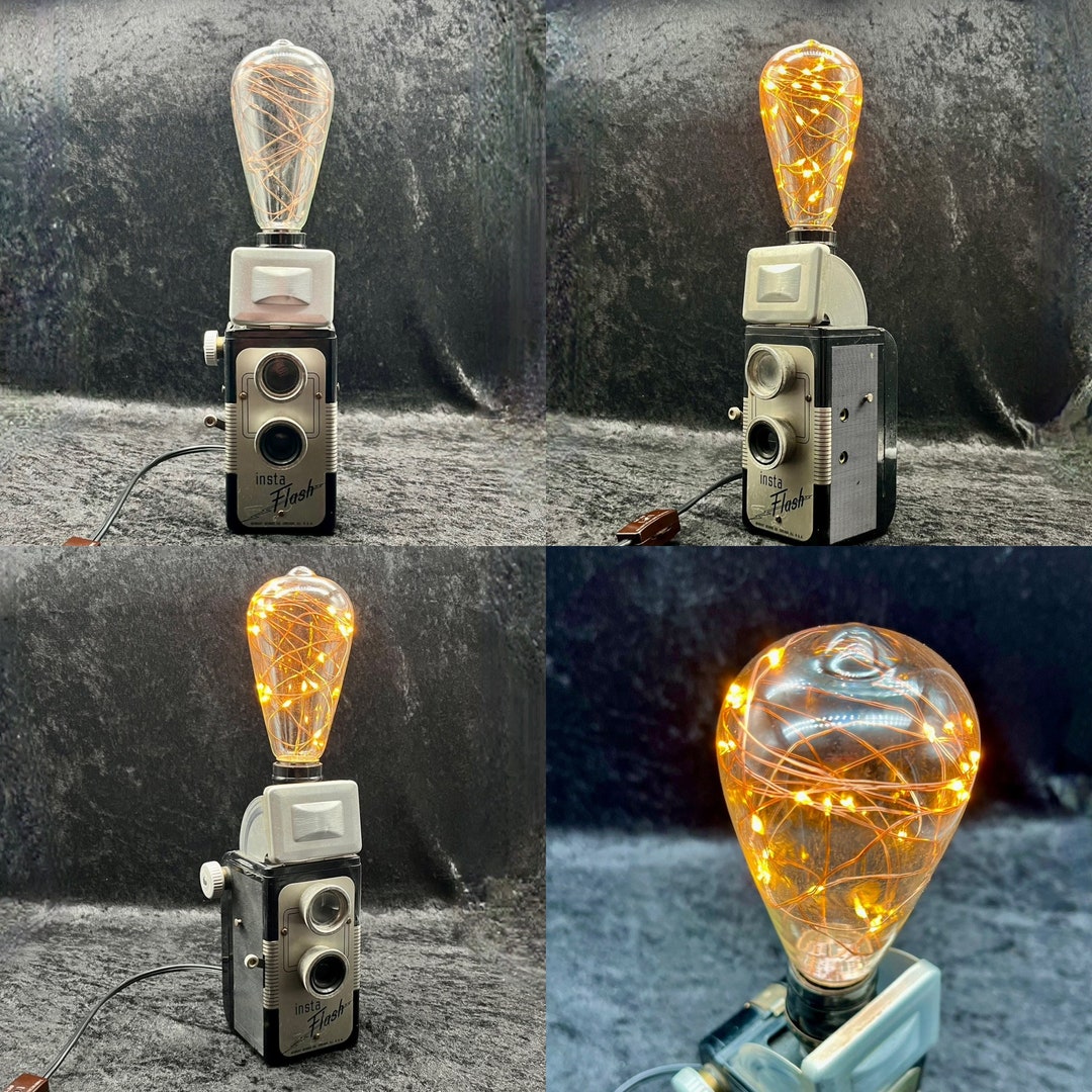 Vintage 1950s Insta Flash Camera Lamp With Fairy Bulb - Etsy