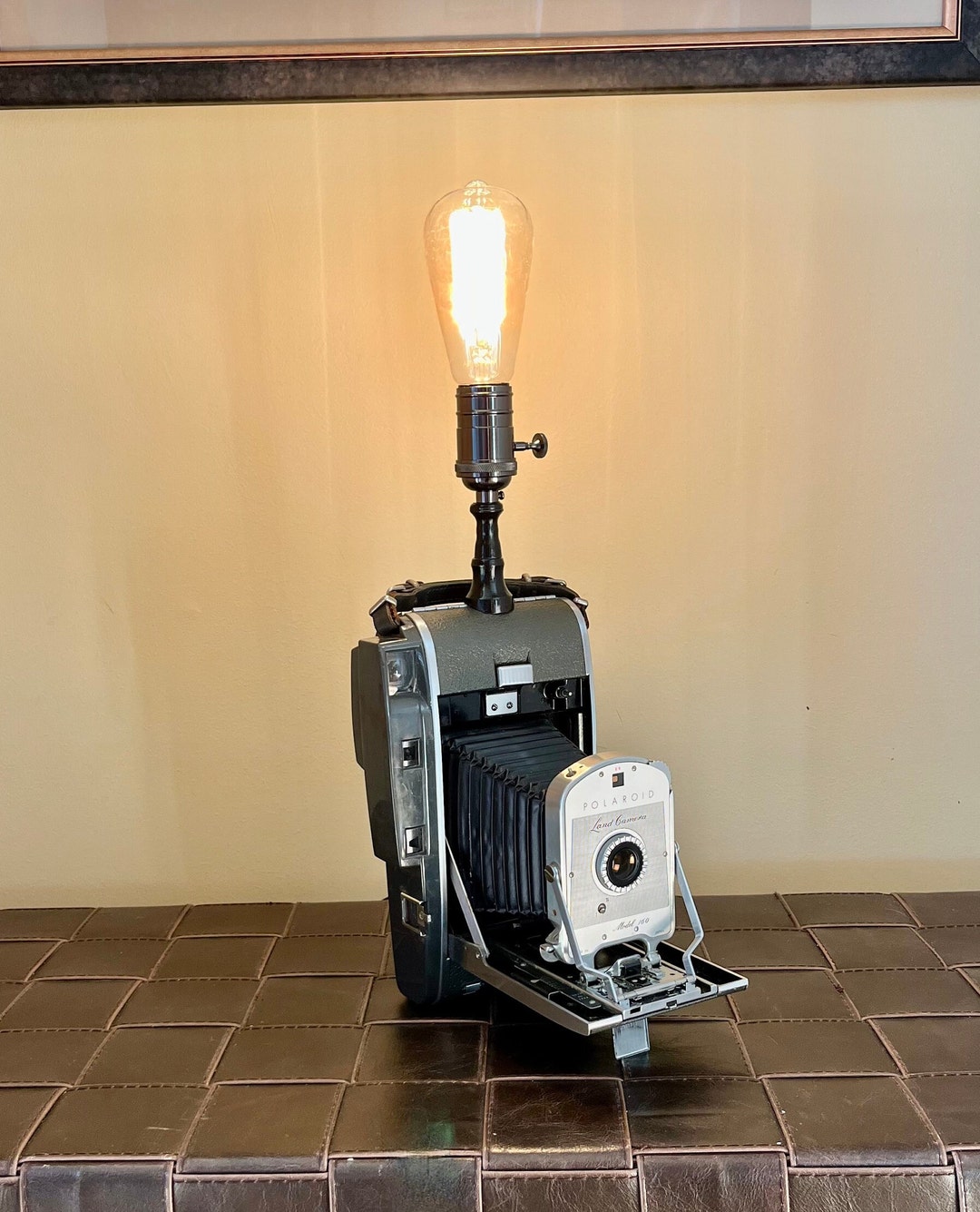 Vintage 1962 Large Polaroid Camera Lamp With Classic Edison Bulb - Etsy