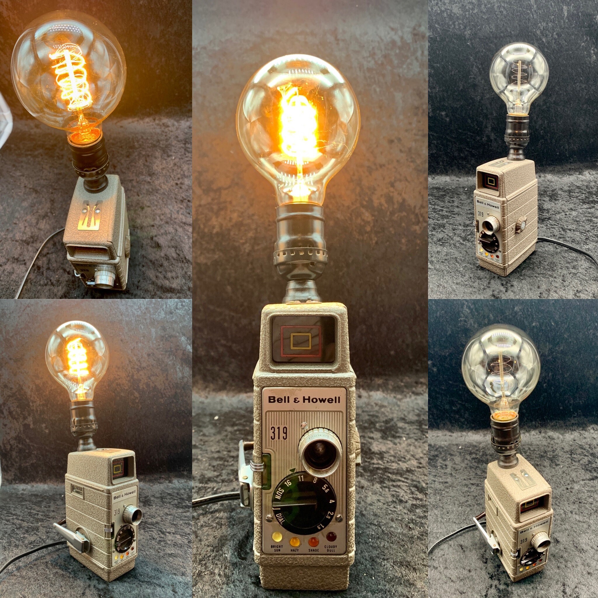 Vintage 1953 Bell & Howell 8mm Movie Camera Lamp With Round - Etsy