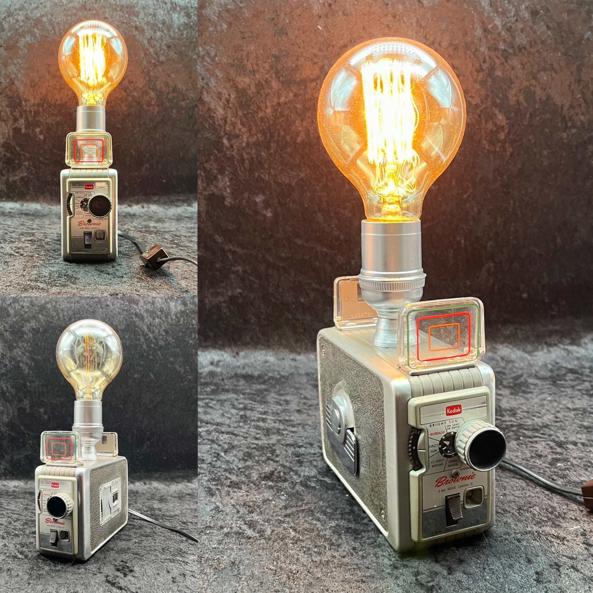 Light Bulb Movie Camera