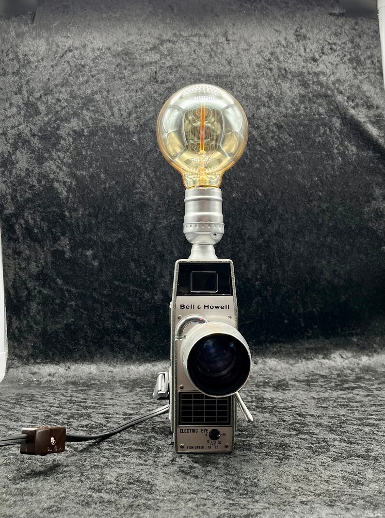 Vintage 1950s Bell & Howell 8mm Camera Lamp With Round Edison - Etsy