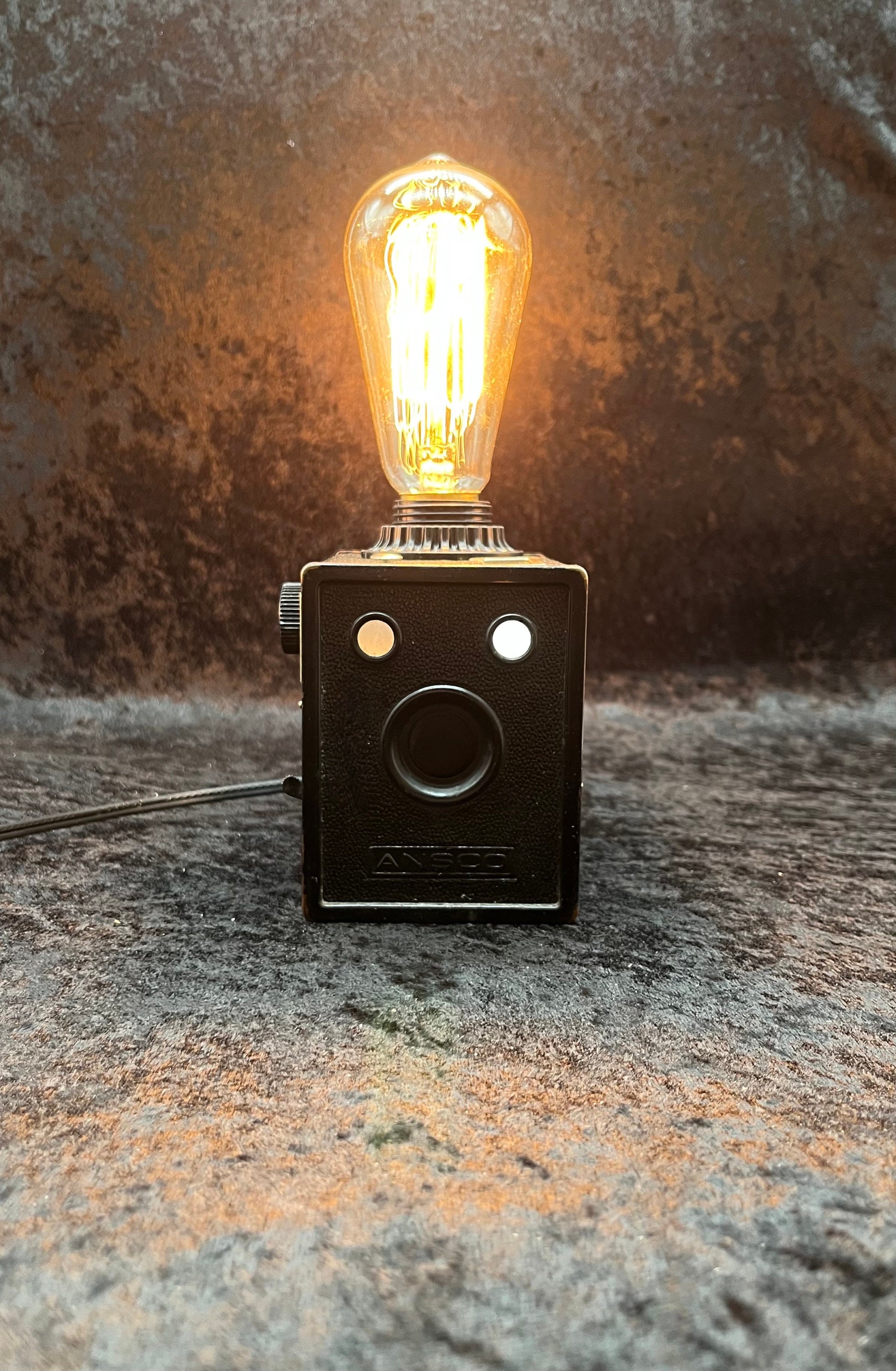 Vintage 1930s Ansco Box Camera With Classic Edison Bulb | Etsy