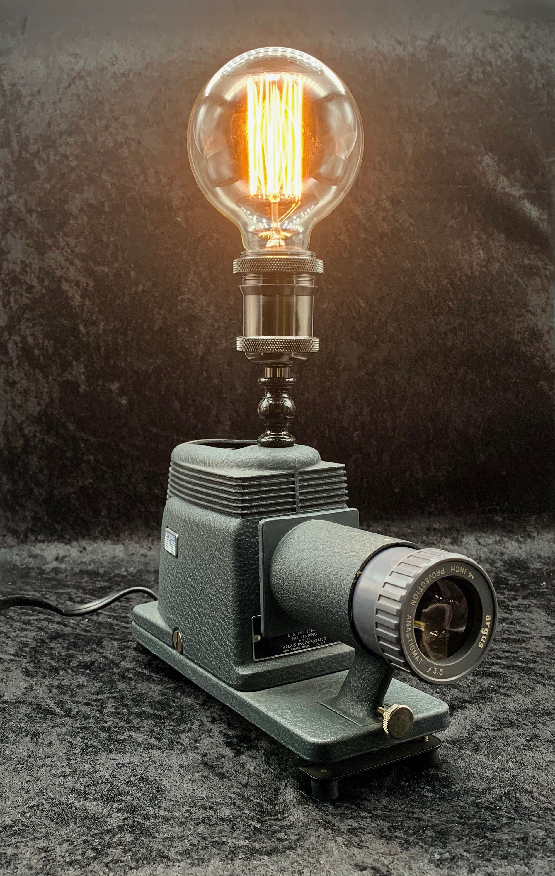 Vintage Argus Projector Camera Lamp With Large Edison Bulb | Etsy