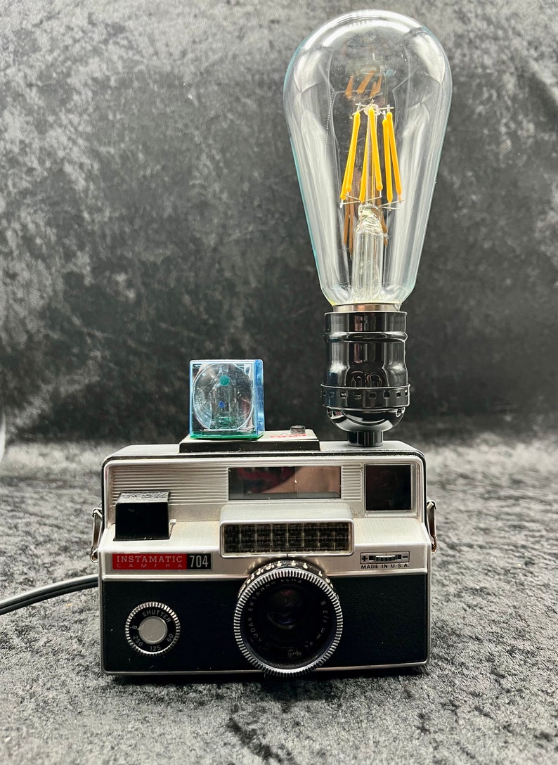 Vintage 1966 Kodak Instamatic Camera Lamp With Classic Edison - Etsy