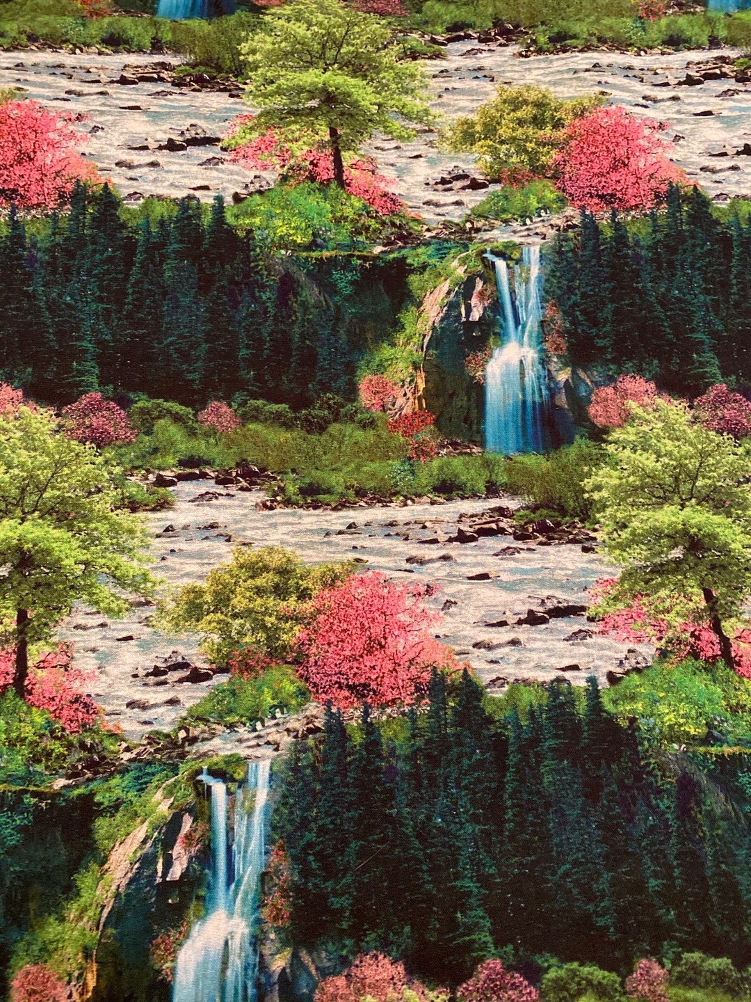 Steam in the Spring Railway Railroad Michael Shelton Fabric - Etsy