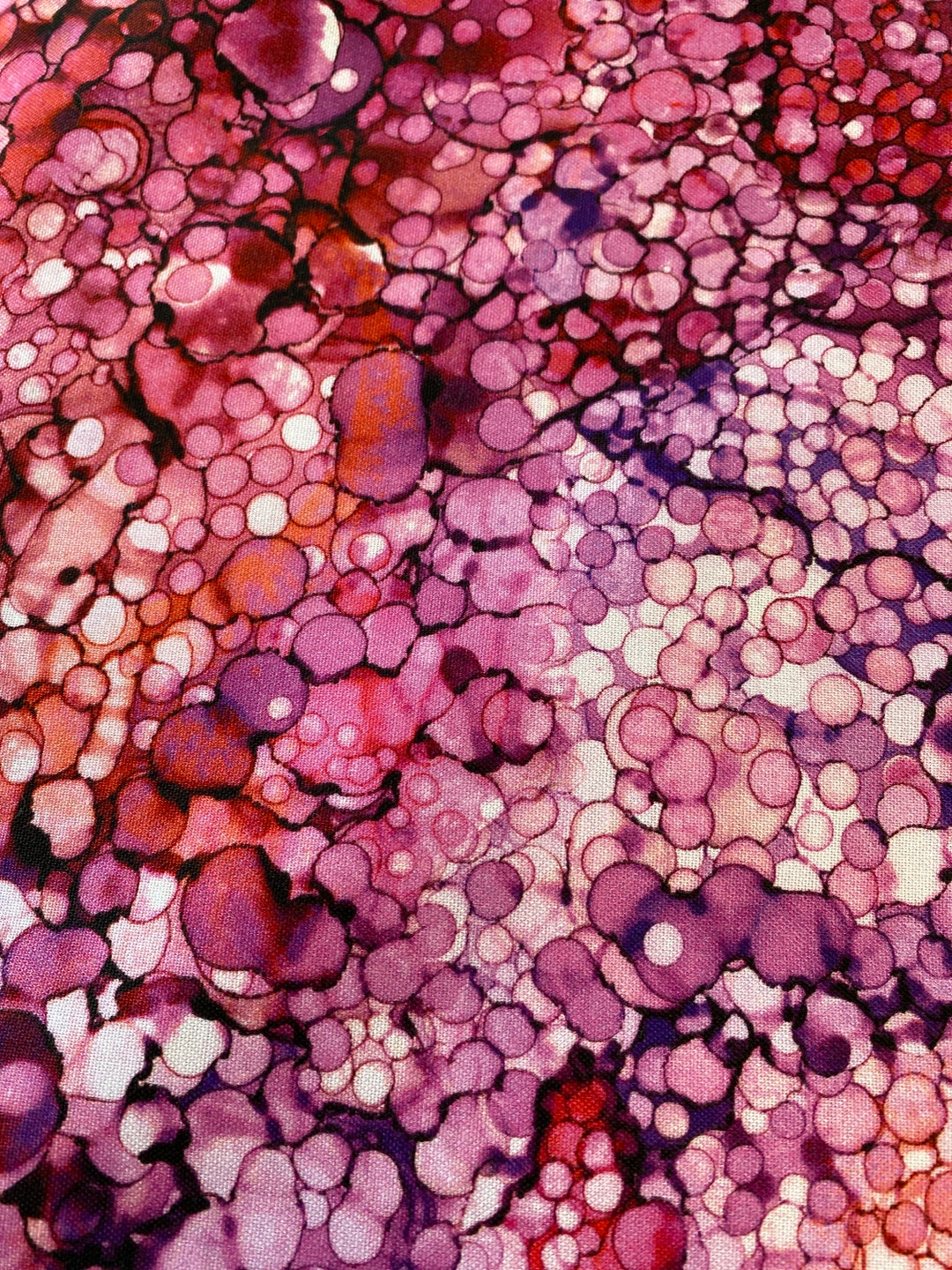 Blender Bliss Pink Bubble Fabric Northcott DP23887 Coral Reef - Etsy