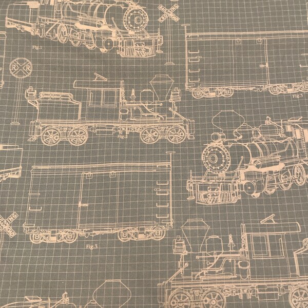 Train Fabric - Etsy