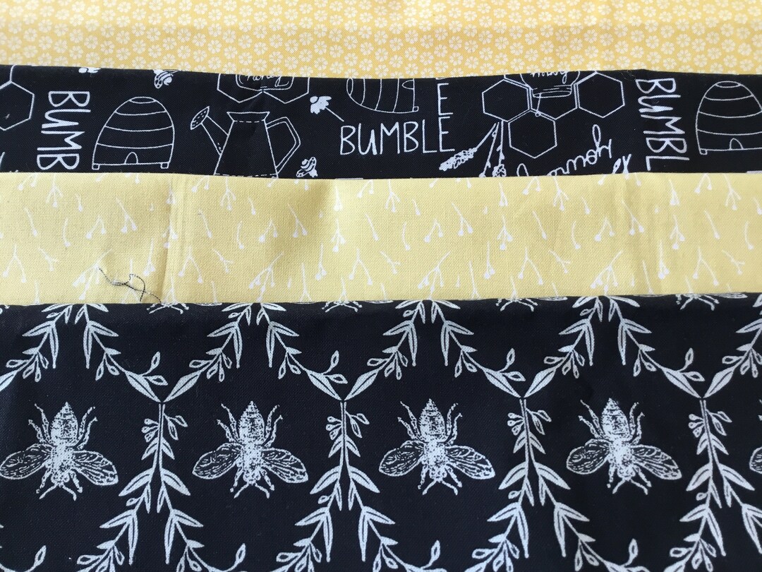 Bees Honey Bees Fat Quarters Yellow Black - Etsy
