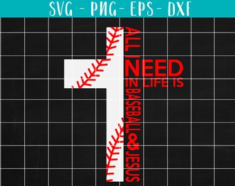 Baseball and Jesus Svg - Etsy