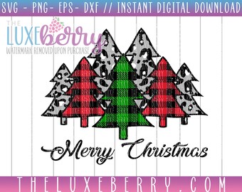 Merry Christmas Buffalo Plaid Png - Etsy