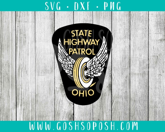 Ohio State Highway Patrol svg badge patch state trooper monogram logo ...
