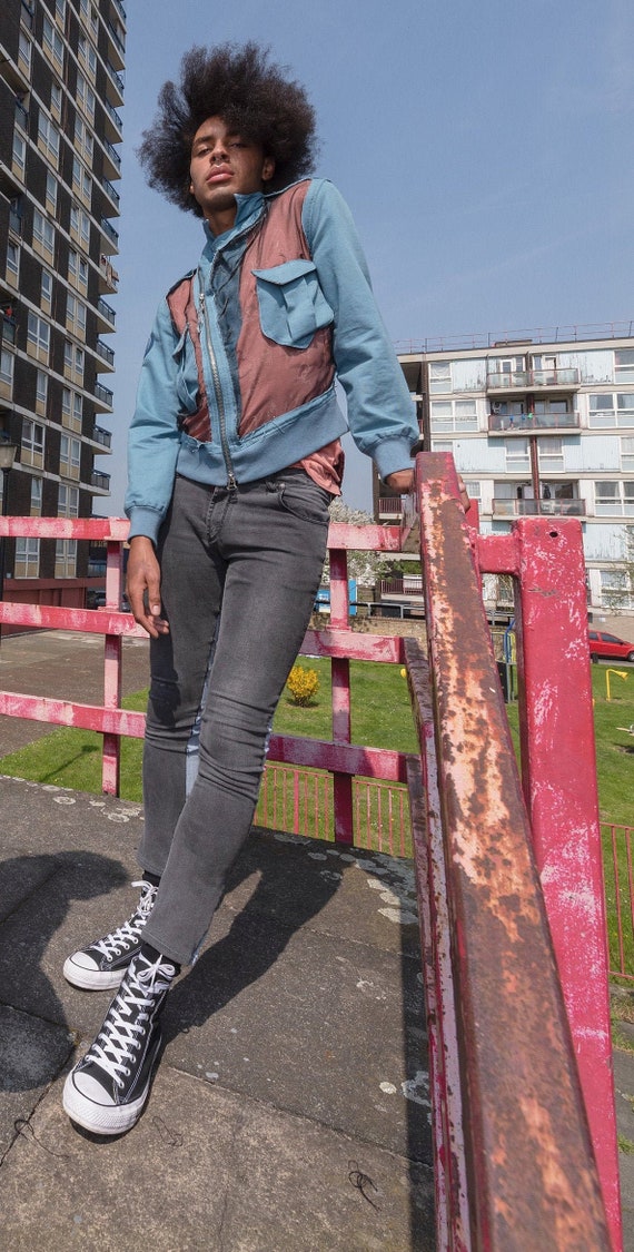 Revamped Negative Space Bomber Jacket | Etsy