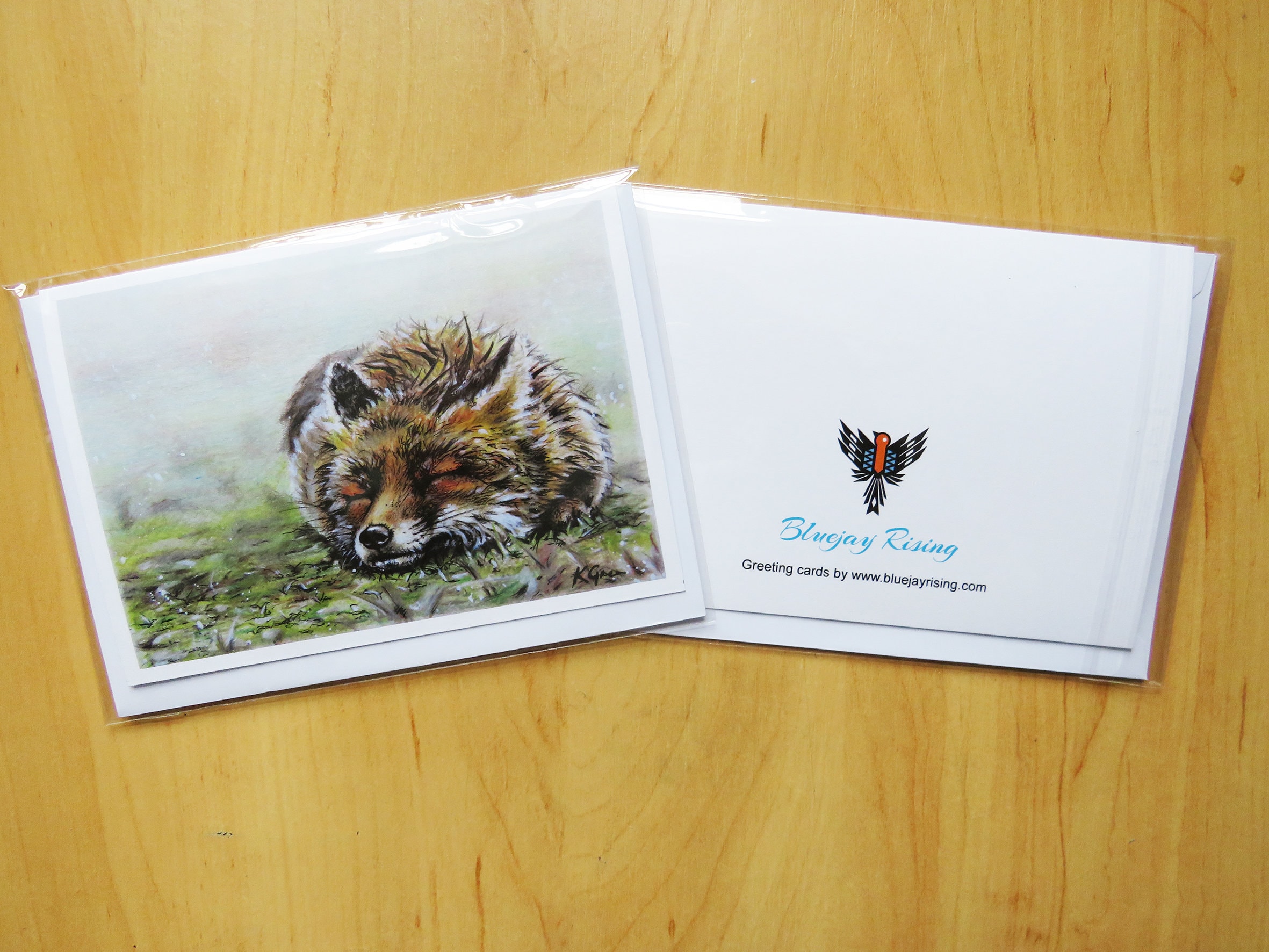 A6 Pack of 4 Wildlife Greetings Cards. Prints of Hand Drawn Images ...
