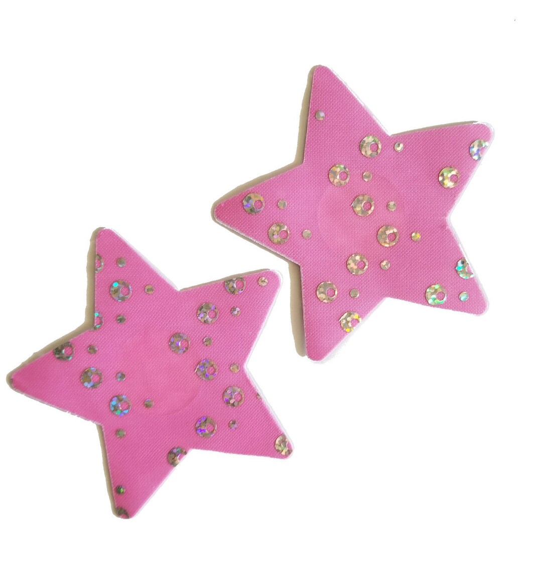 Pasties Sheer Swim Embellished Star Pink Crystal Pasties - Etsy France