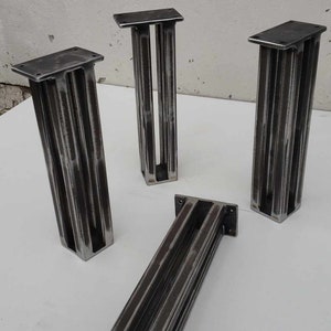 Steel Metal Table Legs Handmade Rustic Industrial Modern Very Strong - Etsy