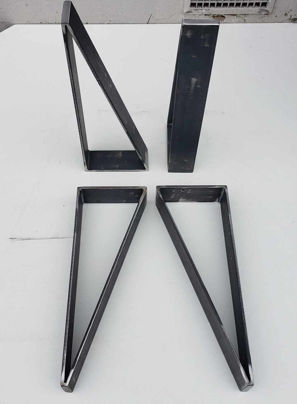 Heavy Duty Steel Metal Table Legs / Brackets . Handmade Rustic ...
