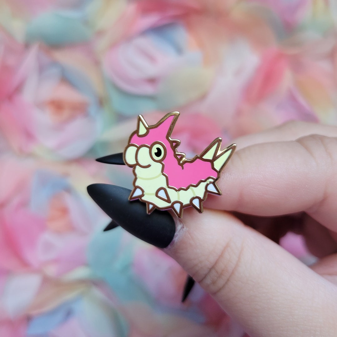 Worm Enamel Pin - Etsy