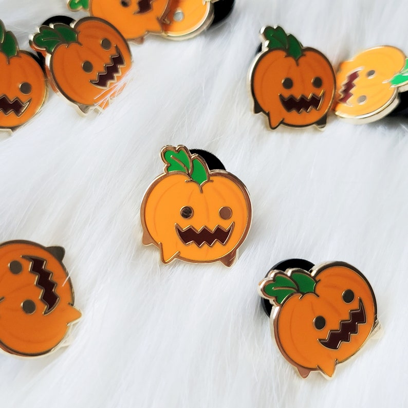 Pumpkin Hard Enamel Pin - Etsy