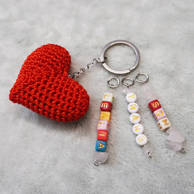 Heart Keychain - Etsy
