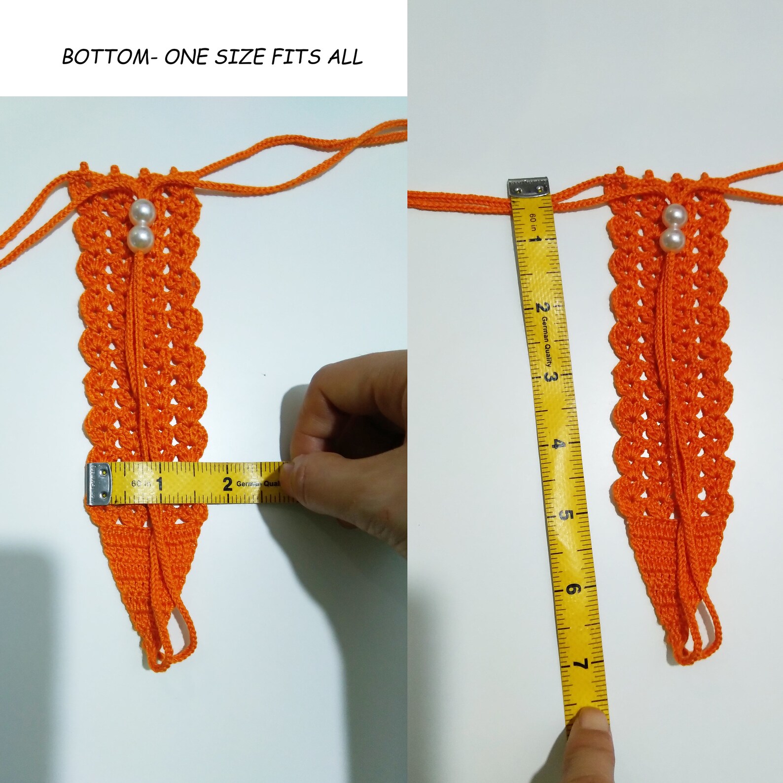 Crochet G-string Bikini, Extreme Micro Bikini, See Through Bikini, Tiny ...