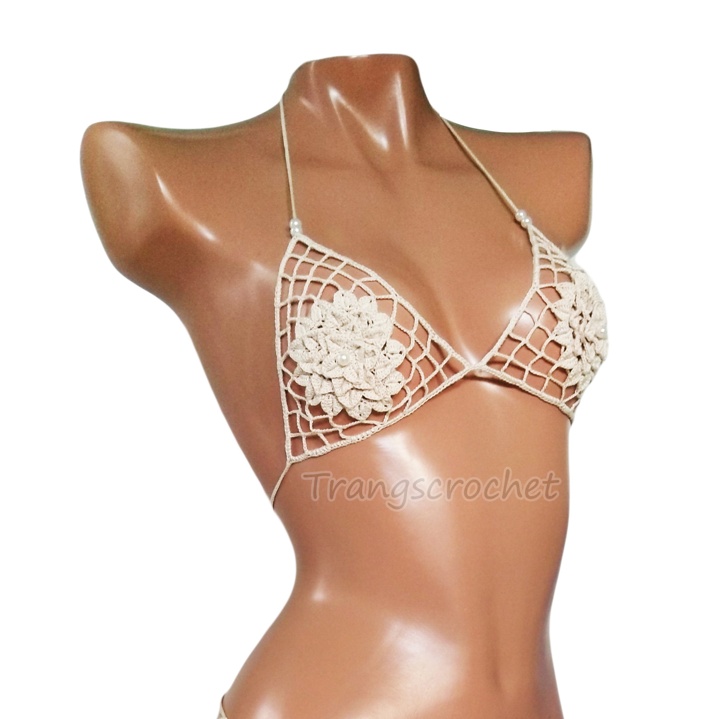 Crochet Bikini Top Sexy Bikini Top Mini Bikini Top Micro Etsy