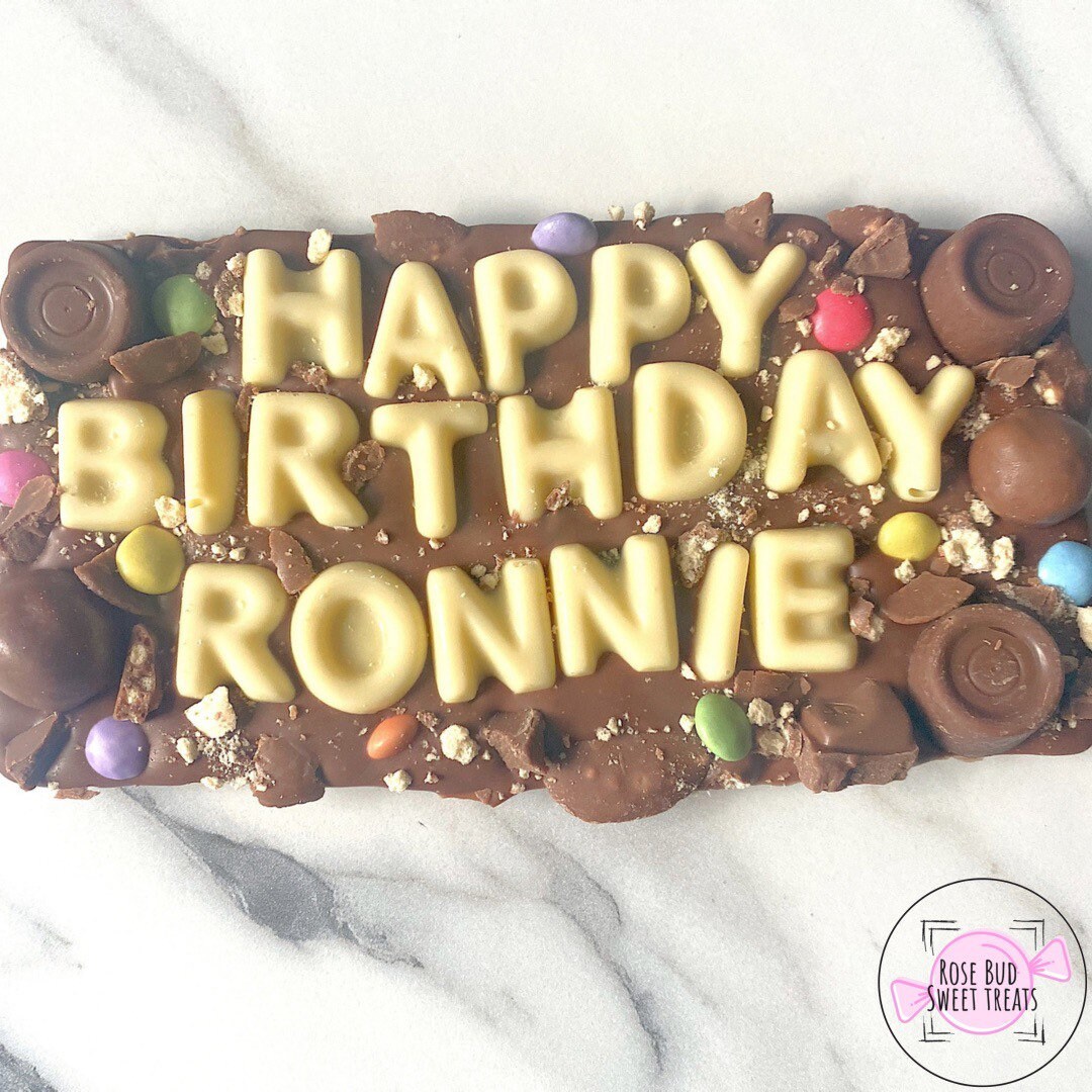 Personalised Happy Birthday Belgian Chocolate Slab! Gift | Present ...