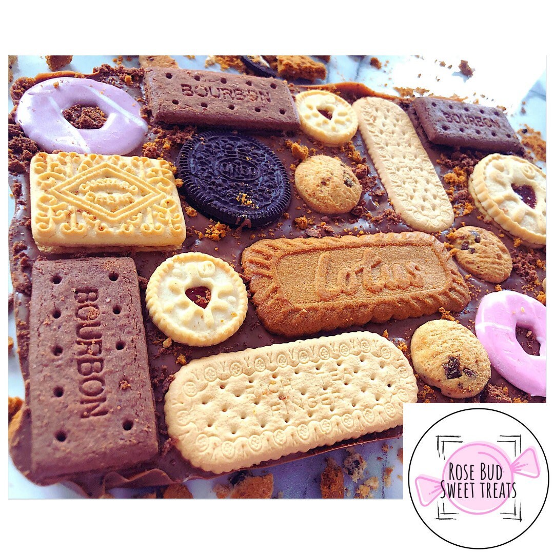 Tea Time Biscuit Chocolate Slab | Etsy