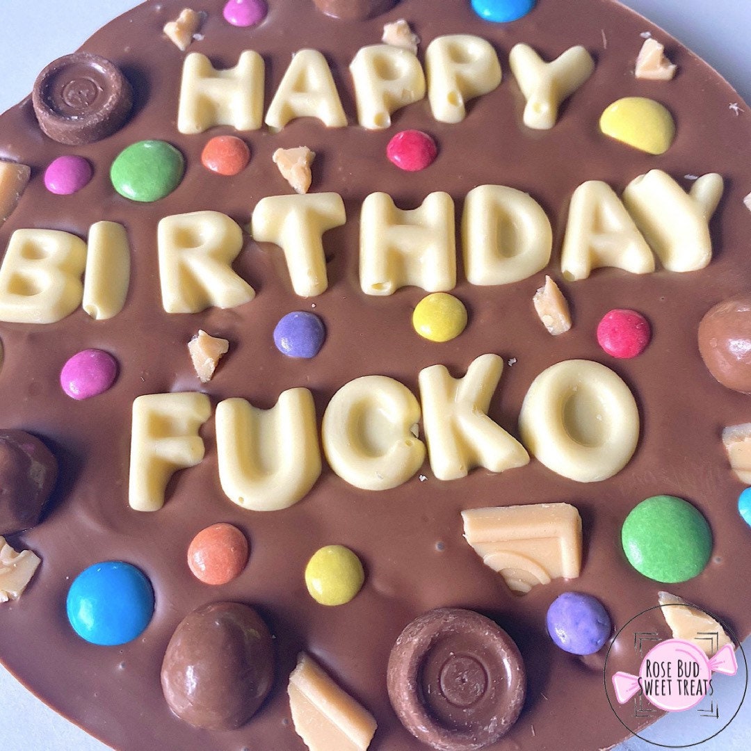 Personalised Happy Birthday Belgian Chocolate Slab! Gift | Present ...