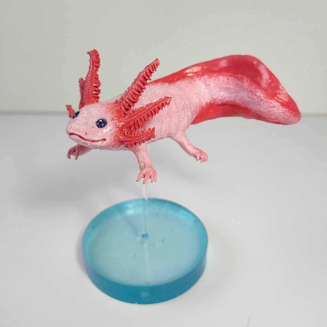 Axolotl Figure One-off Original Handmade Clay Sculpture - Etsy