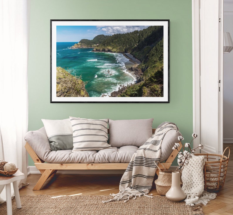 Lighthouse Print, Heceta Head Lighthouse, Oregon Coast, Yachats ...