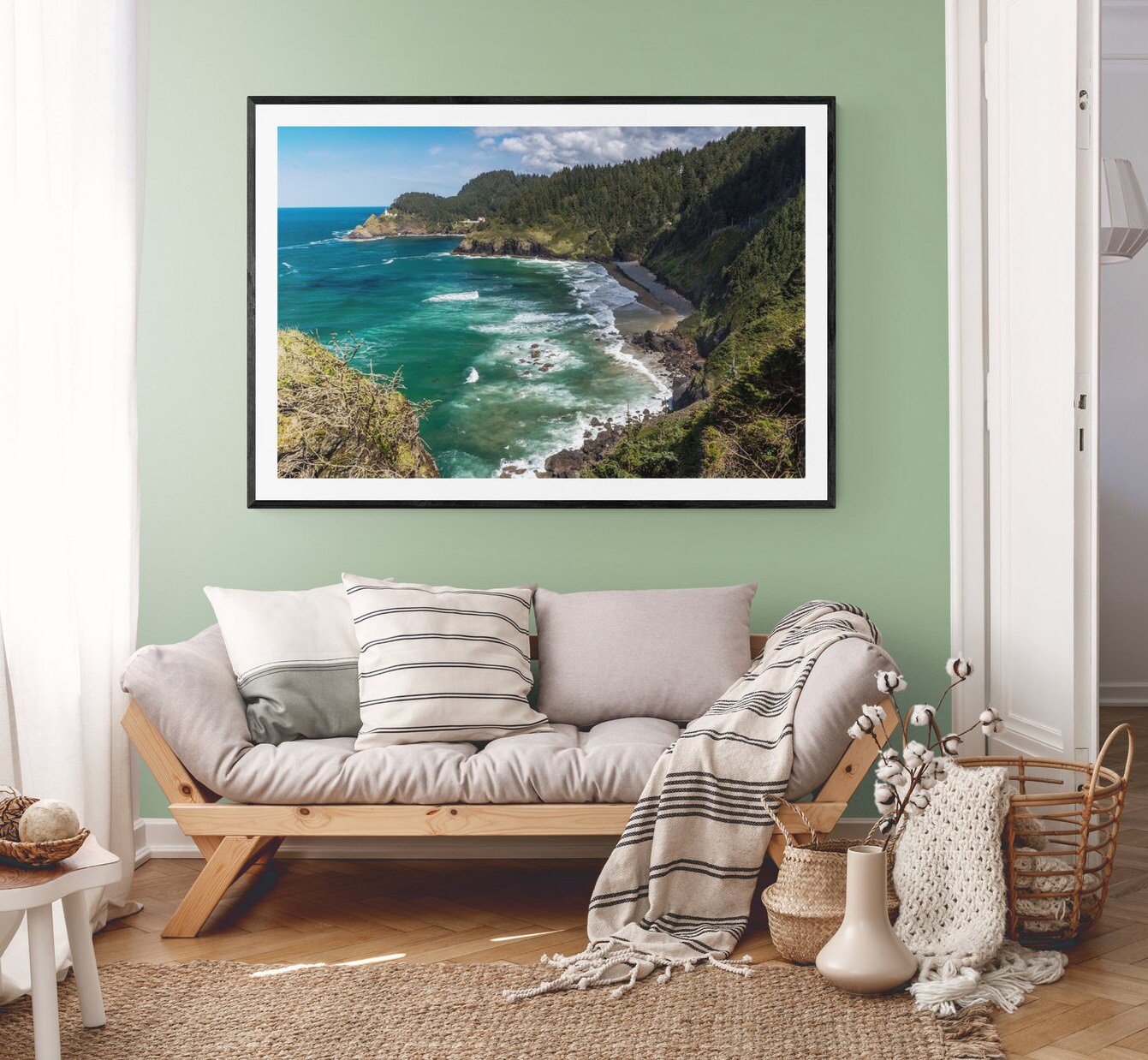 Lighthouse Print, Heceta Head Lighthouse, Oregon Coast, Yachats ...