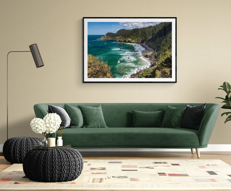 Lighthouse Print, Heceta Head Lighthouse, Oregon Coast, Yachats ...