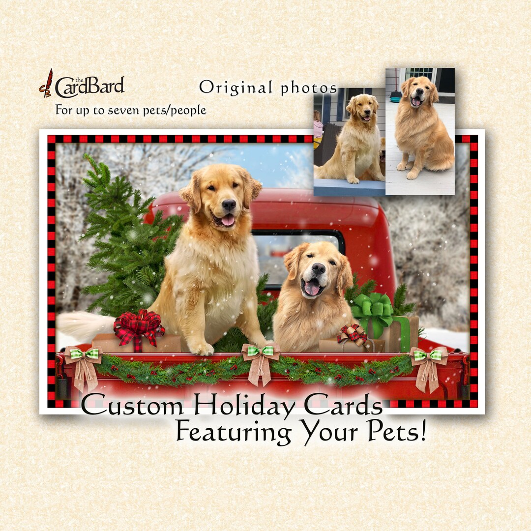Christmas Pet Photo Cards - "christmas Country" - Charming Personalized ...