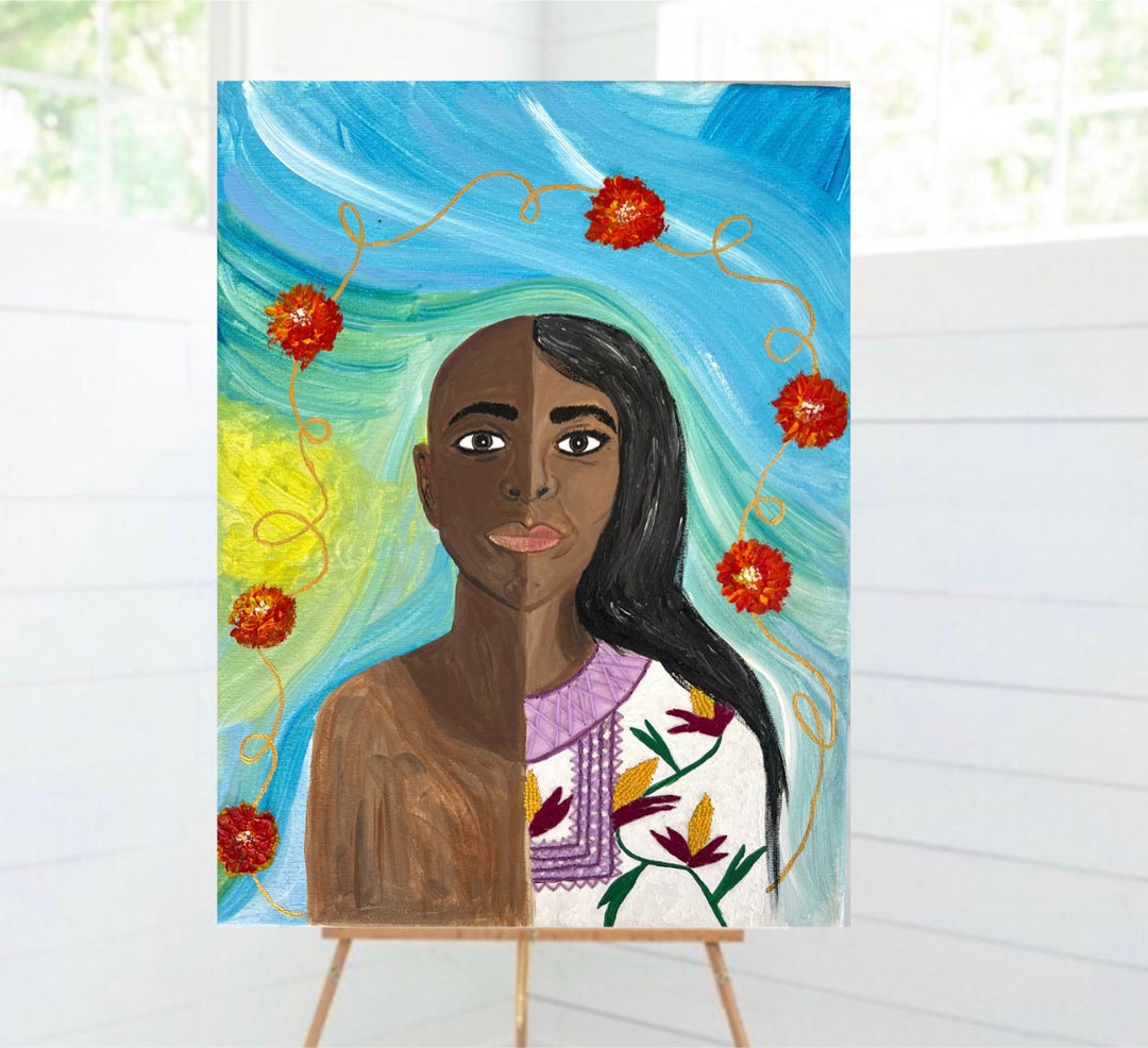 My Roots, Mexican Art, Mexican Walls, Canvas Art, Mexican Embroidery ...