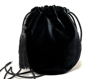 Black Velvet Purse | Etsy