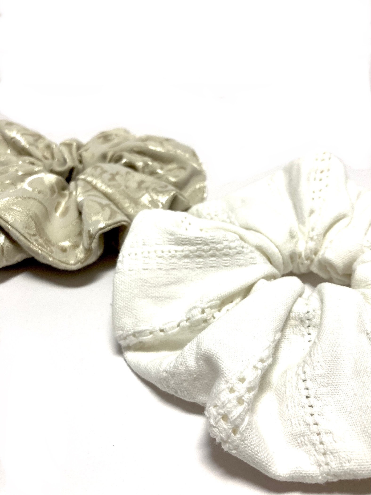 Gold Wedding Scrunchie, Wedding Hair Ties, Scrunchie for Bride, Cute ...